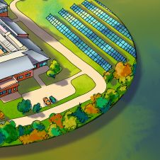 Choate Rosemary Hall Campus Map Illustration - Illustrated Maps by ...